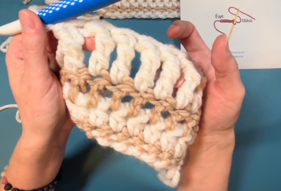 Crochet tutorial: How to triple (treble) crochet (tr) – Five Stitches ...